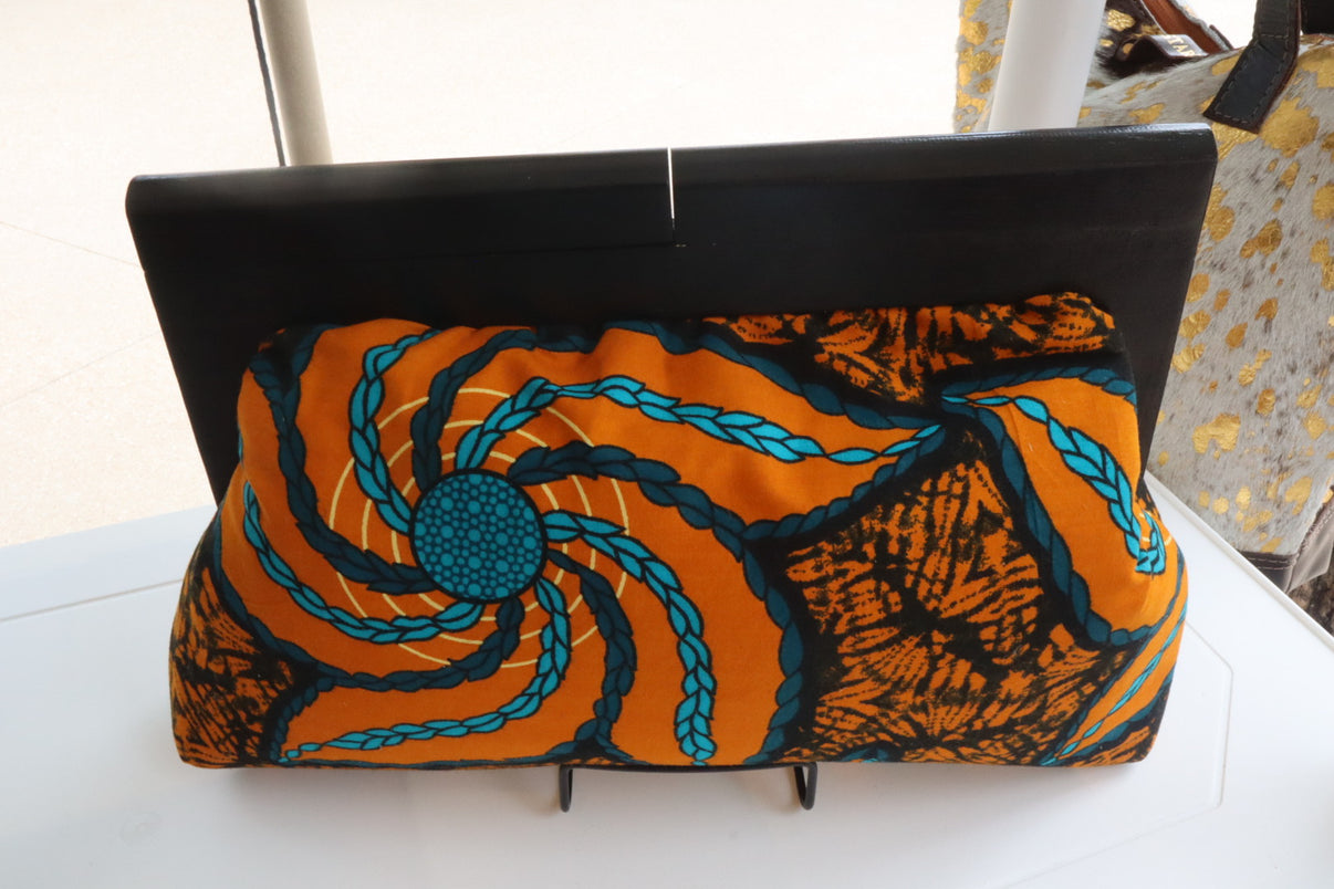 Wooden Frame Ankara Clutch – Uwakstar Designs